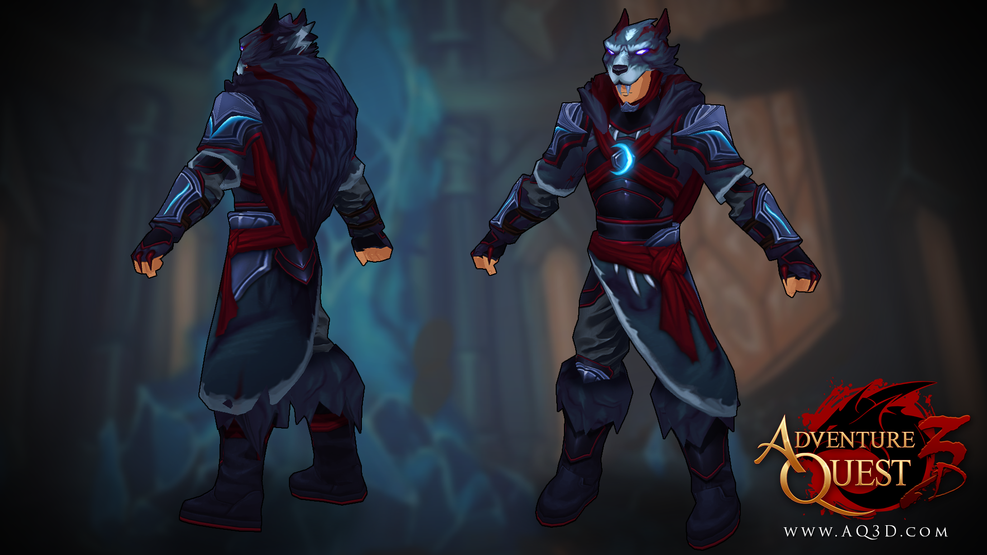 Art Sneak Peak: Crescent Wolf Armor Set on Artix Entertainment