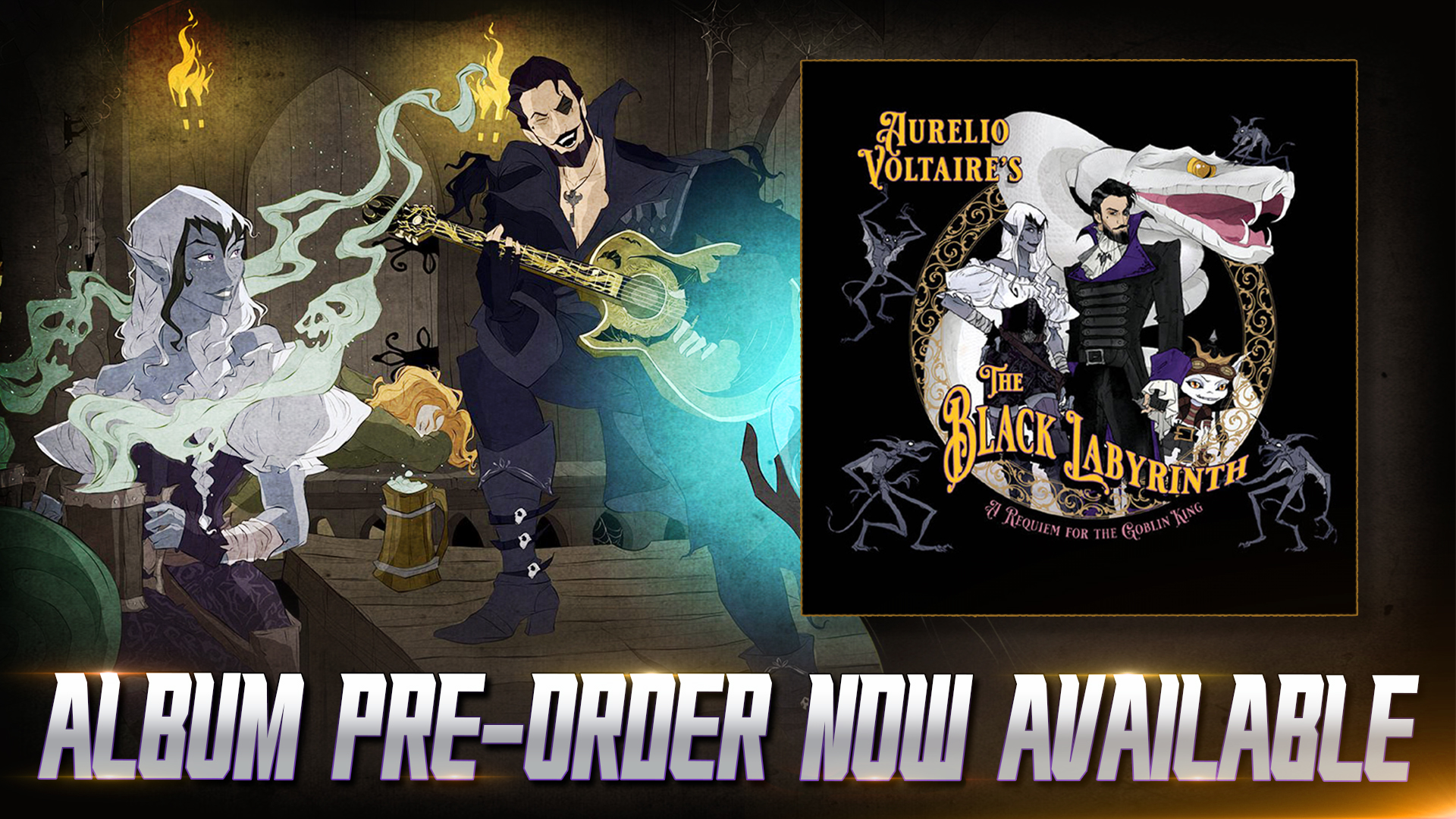 Pre-Order Aurelio Voltaire’s “The Black Labyrinth” on Artix Entertainment