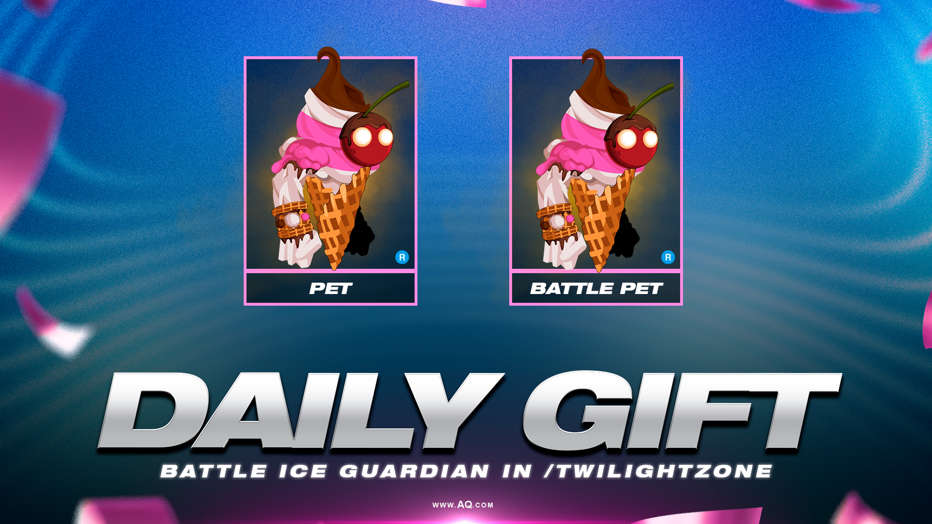 Daily Gift: Ice Cream Elemental Pet on Artix Entertainment