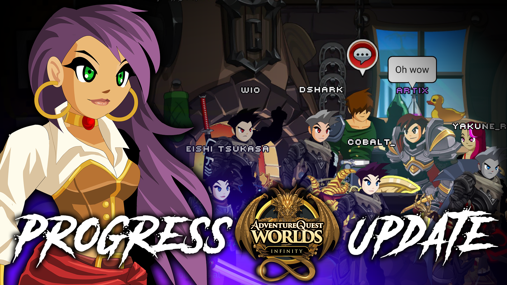 Logo Di Avventura Quest Worlds AQ2D On Adventure Quest 2D