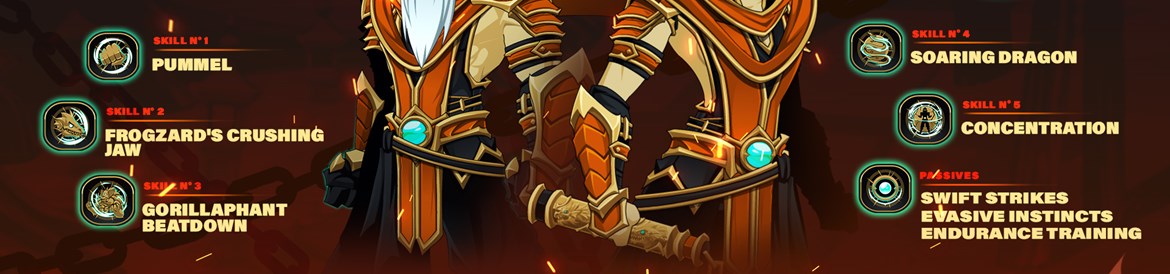 Martial Artist Class Skill Preview on Artix Entertainment