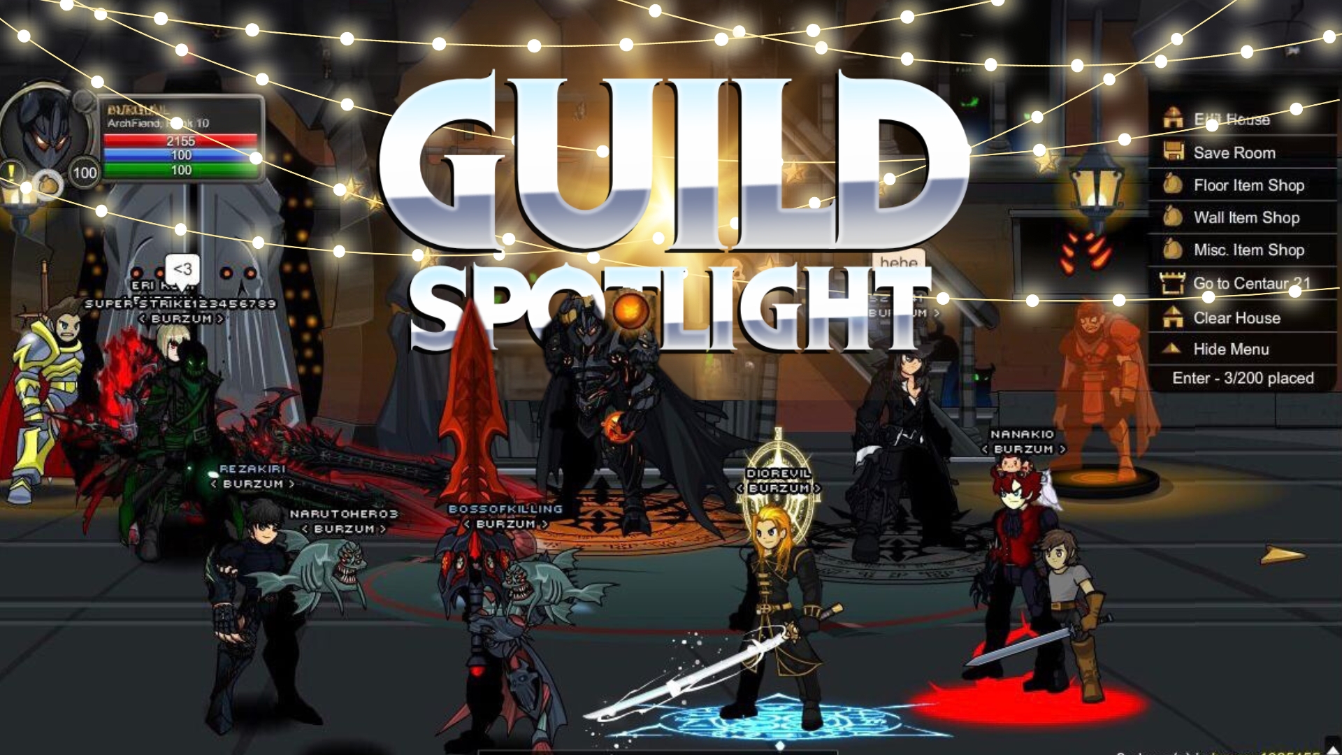 Guild Spotlight: Burzum on Artix Entertainment