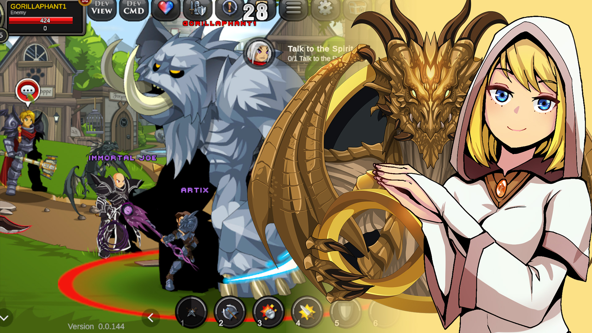 Happiness is a warm pun on Adventure Quest 2D