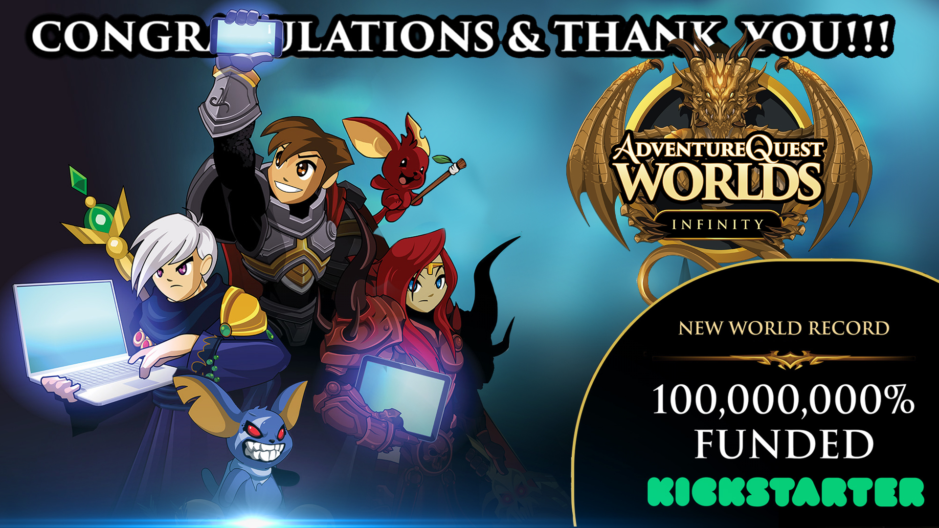 AQW: Infinity Kickstarter Rewards on Artix Entertainment
