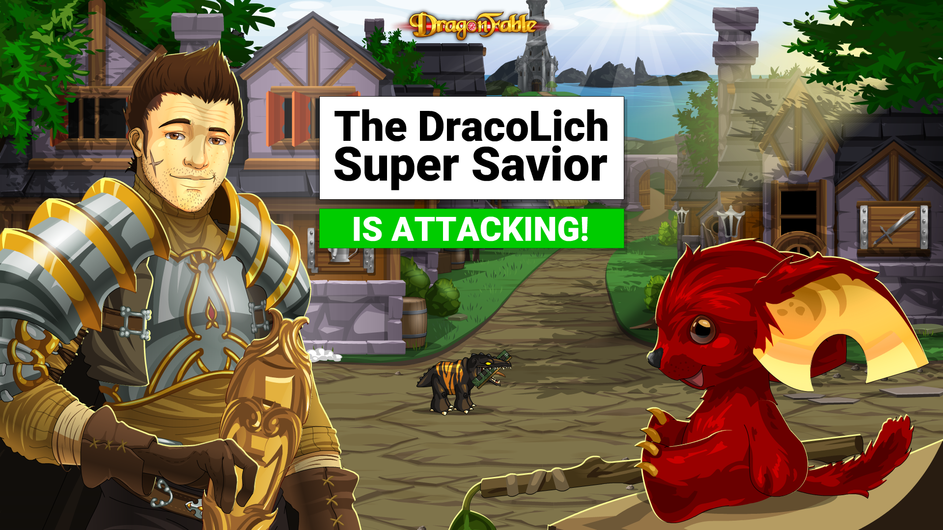 The DracoLich Super Savior is Attacking! on Artix Entertainment